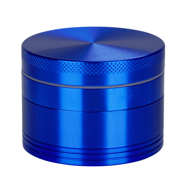 Blue Aluminium 60mm Herb Grinder - 4 Piece – Herb Grinders Australia