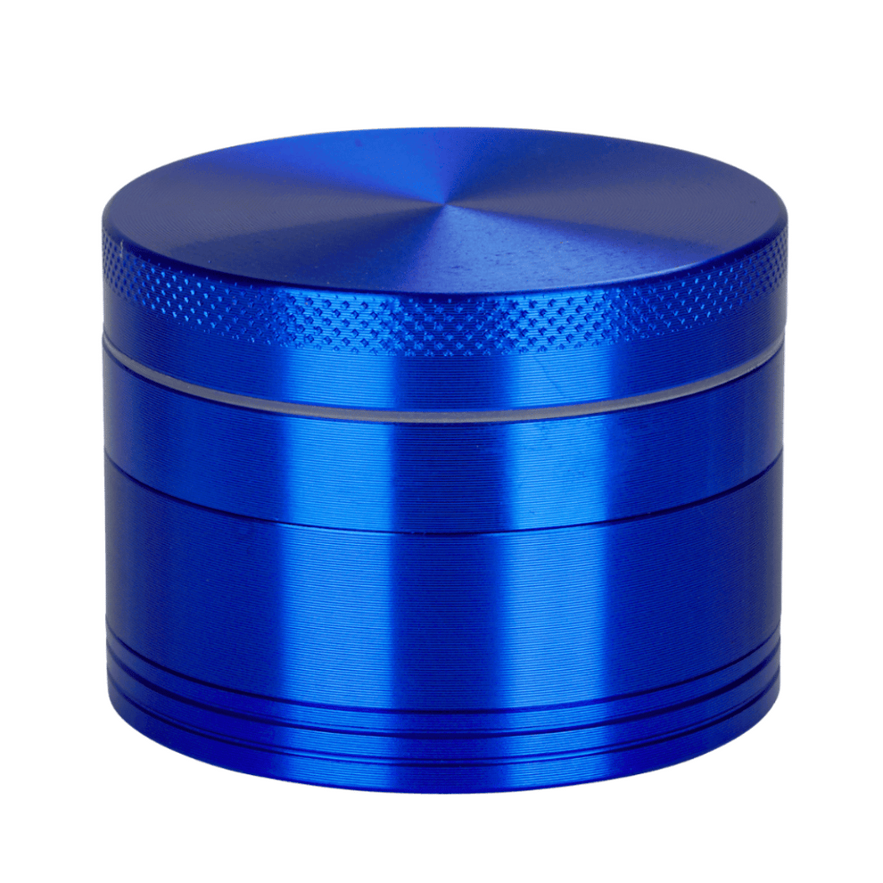 Blue Aluminium 60mm Herb Grinder - 4 Piece – Herb Grinders Australia
