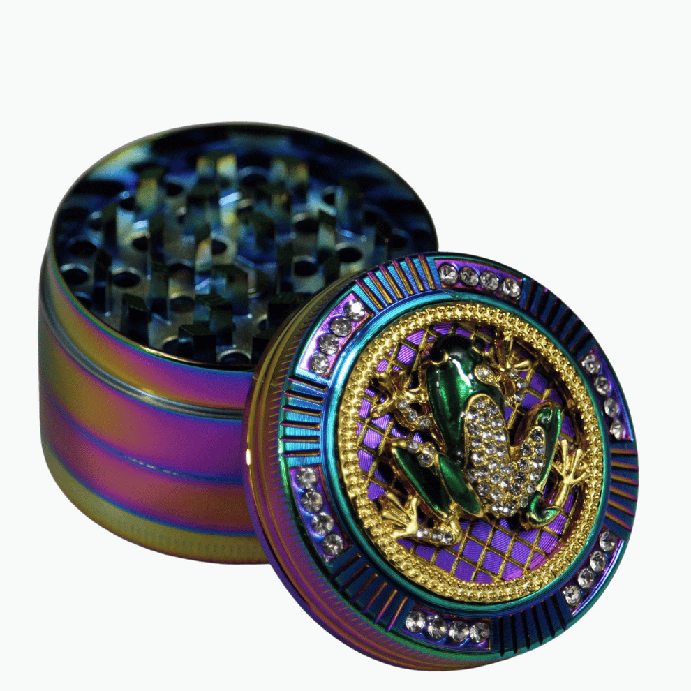 Iced Out Frog Herb Grinder – Herb Grinders Australia